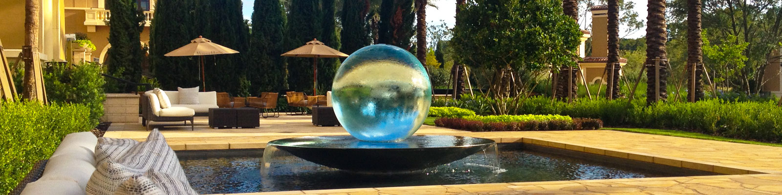 Sphere Fountains & Water Features For Your Garden | Allison Armour