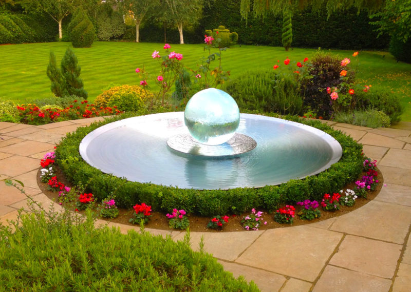 Orb Fountains & Orb Water Fountains - Allison Armour Sphere Fountain